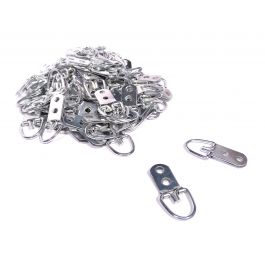 Wide D Ring Strap Hanger - 2 Holes - 16x58mm - Bag of 200pcs
